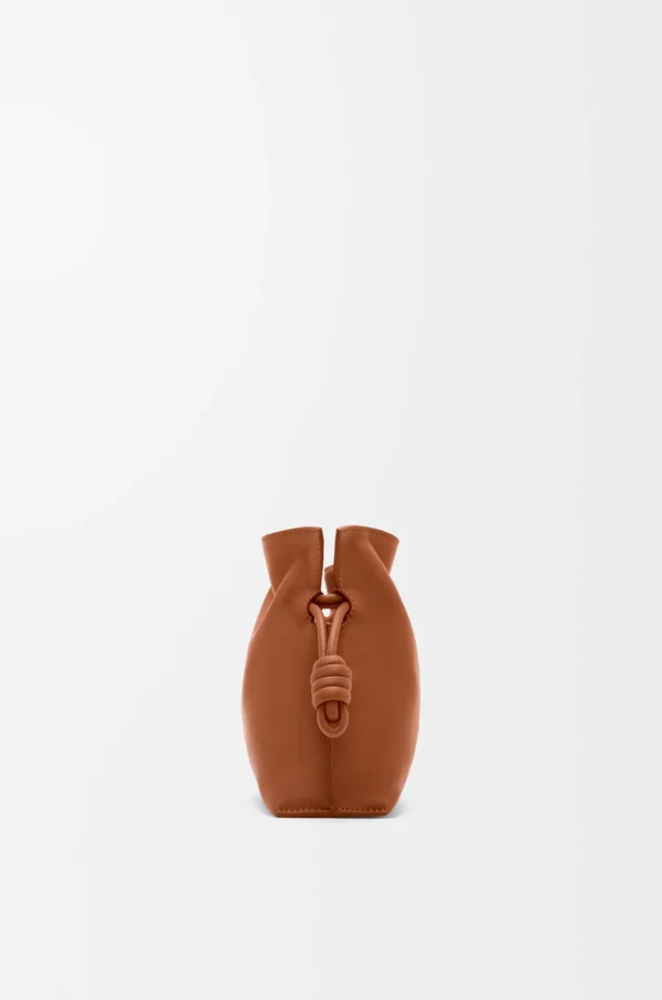 LOEWE Mini Flamenco clutch in nappa calfskin - Squirrel - Eye On Bags